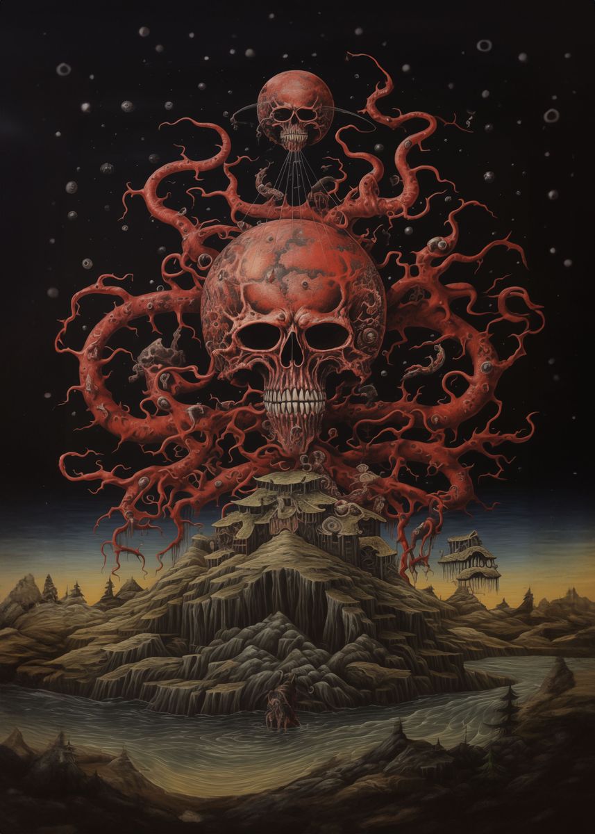 'The Malevolence' Poster, picture, metal print, paint by Nite Traveler ...
