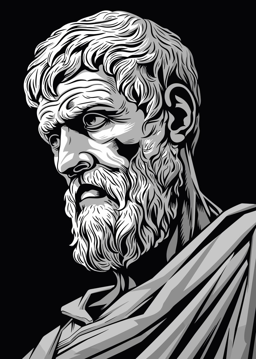 'Epictetus Philosopher' Poster, picture, metal print, paint by Mesh ...