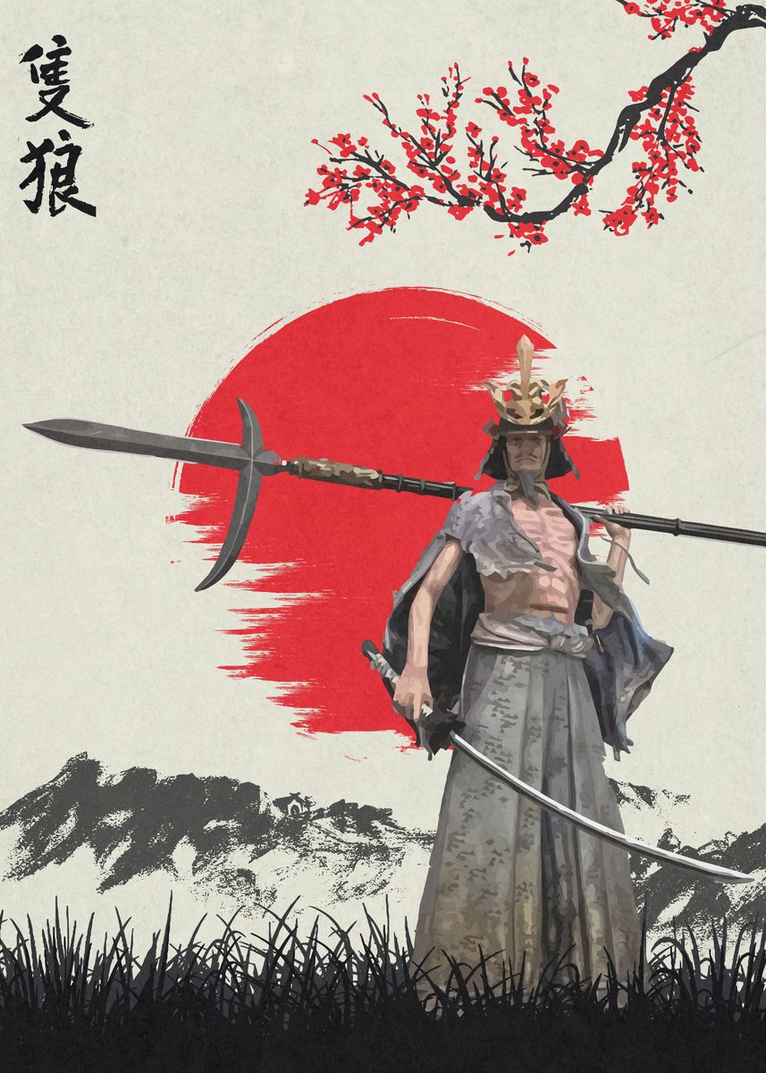 'Isshin Ashina Sekiro' Poster, picture, metal print, paint by That one ...