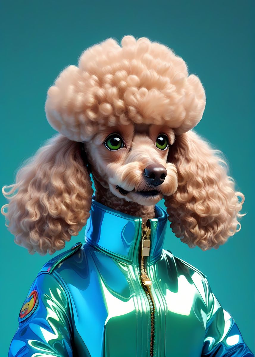 'Poodle in Fashion' Poster, picture, metal print, paint by Gangster Art ...