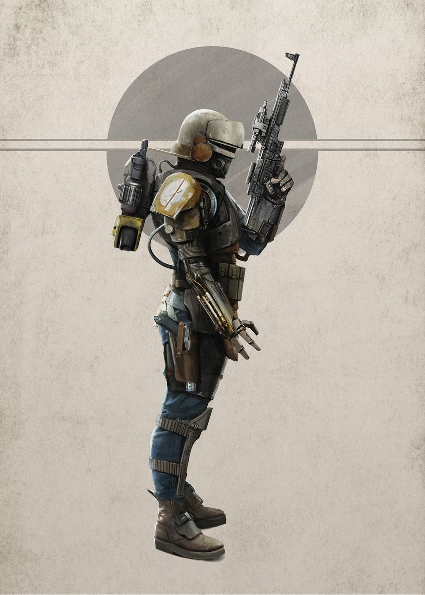 'Haxion Brood Gunslinger' Poster, picture, metal print, paint by Star ...