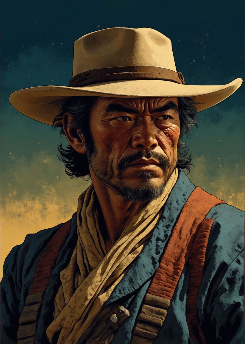 'Western Guy' Poster, picture, metal print, paint by Yexart Design ...