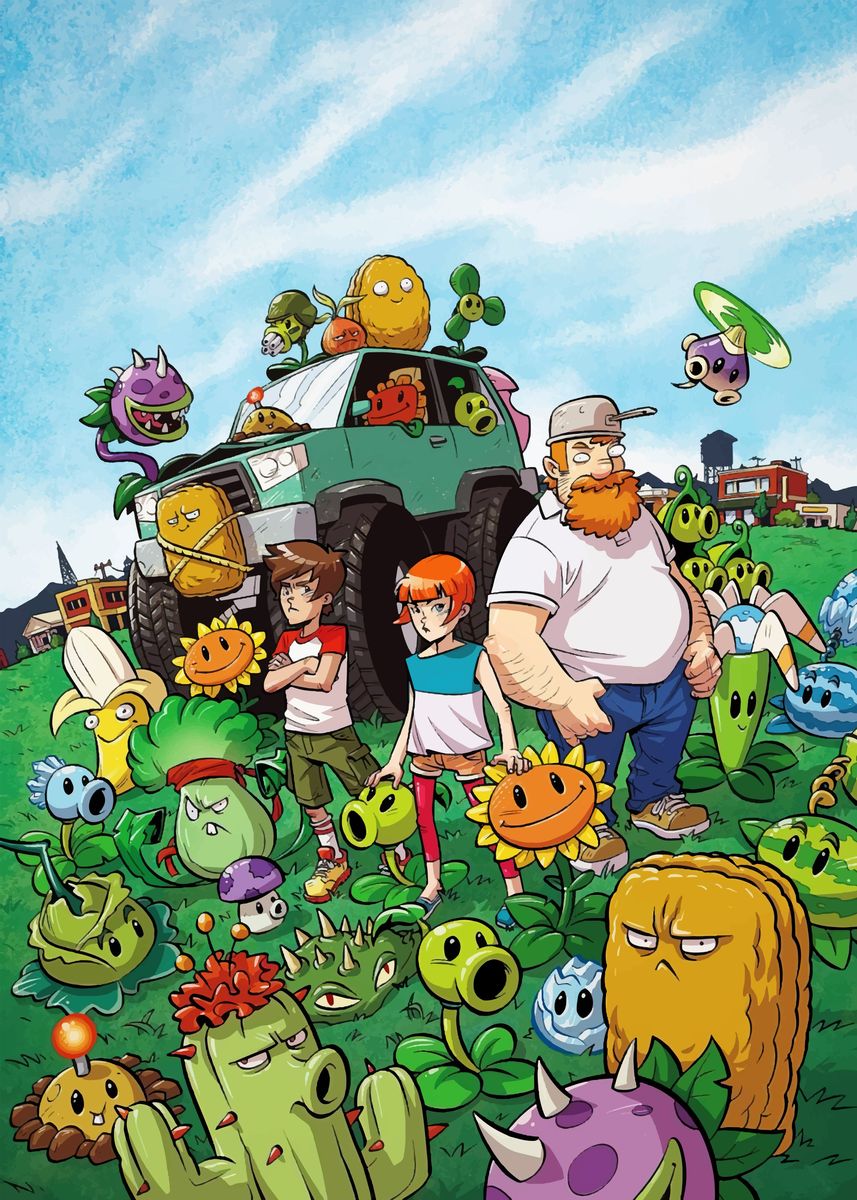 'Plants vs Zombies' Poster, picture, metal print, paint by hens art ...