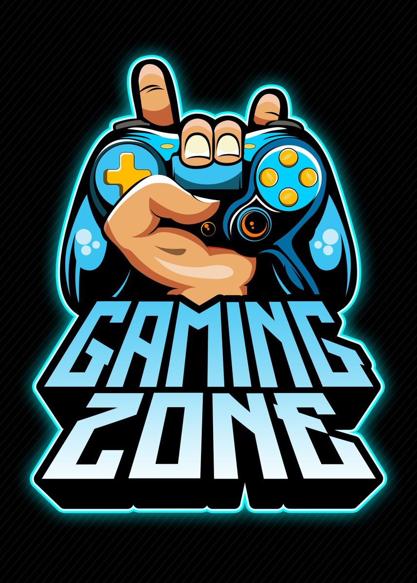 'Gaming Zone' Poster, picture, metal print, paint by asri majid | Displate