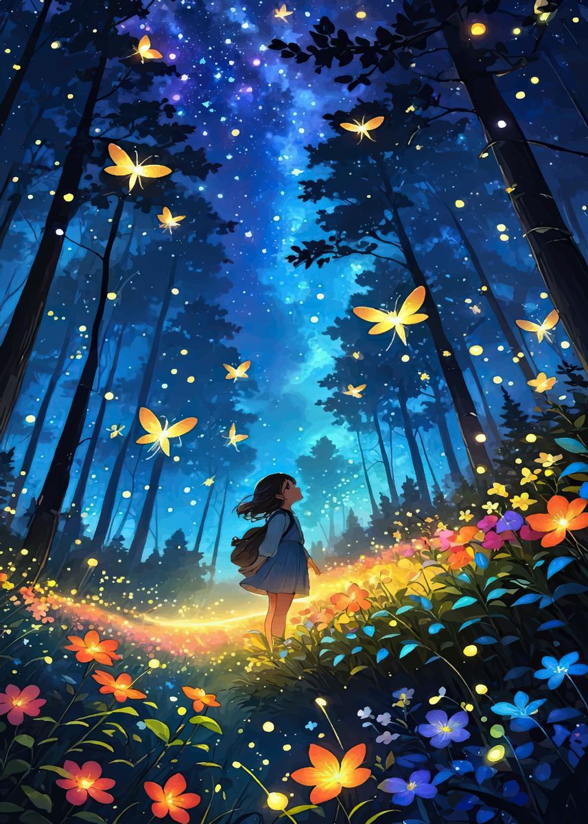 'cute anime' Poster, picture, metal print, paint by mangur jowo | Displate