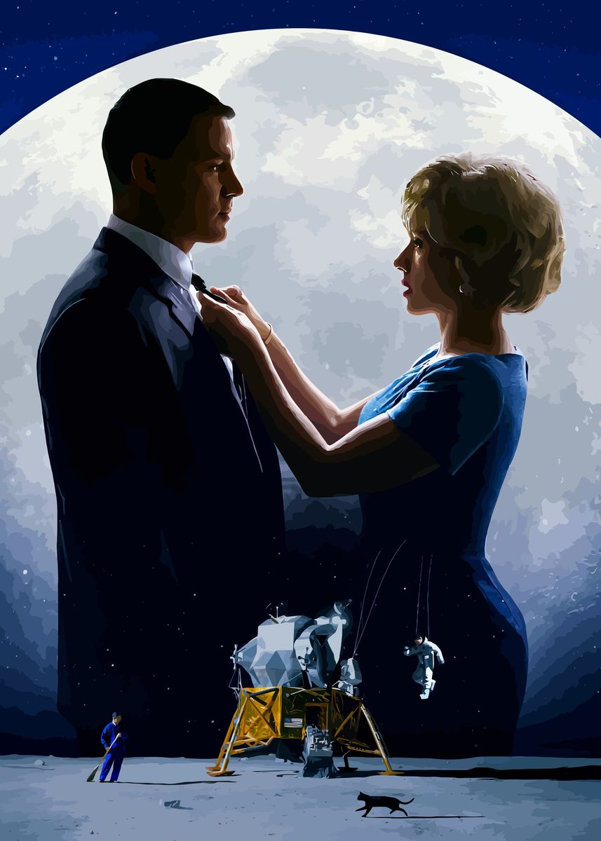 'Fly Me to the Moon' Poster, picture, metal print, paint by Posterized ...