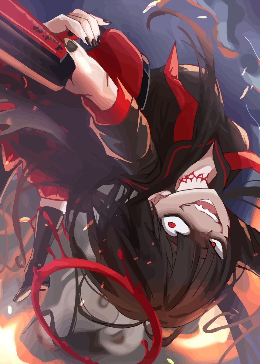 'TSURUGI BLUE ARCHIVE GAME' Poster, picture, metal print, paint by HSG ...