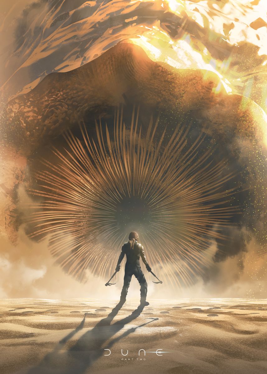 'Shai-hulud Rider' Poster, picture, metal print, paint by Dune | Displate