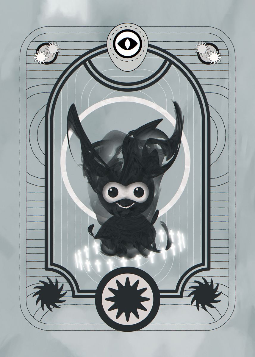 'Cute Weather Monster' Poster, picture, metal print, paint by Daniel ...