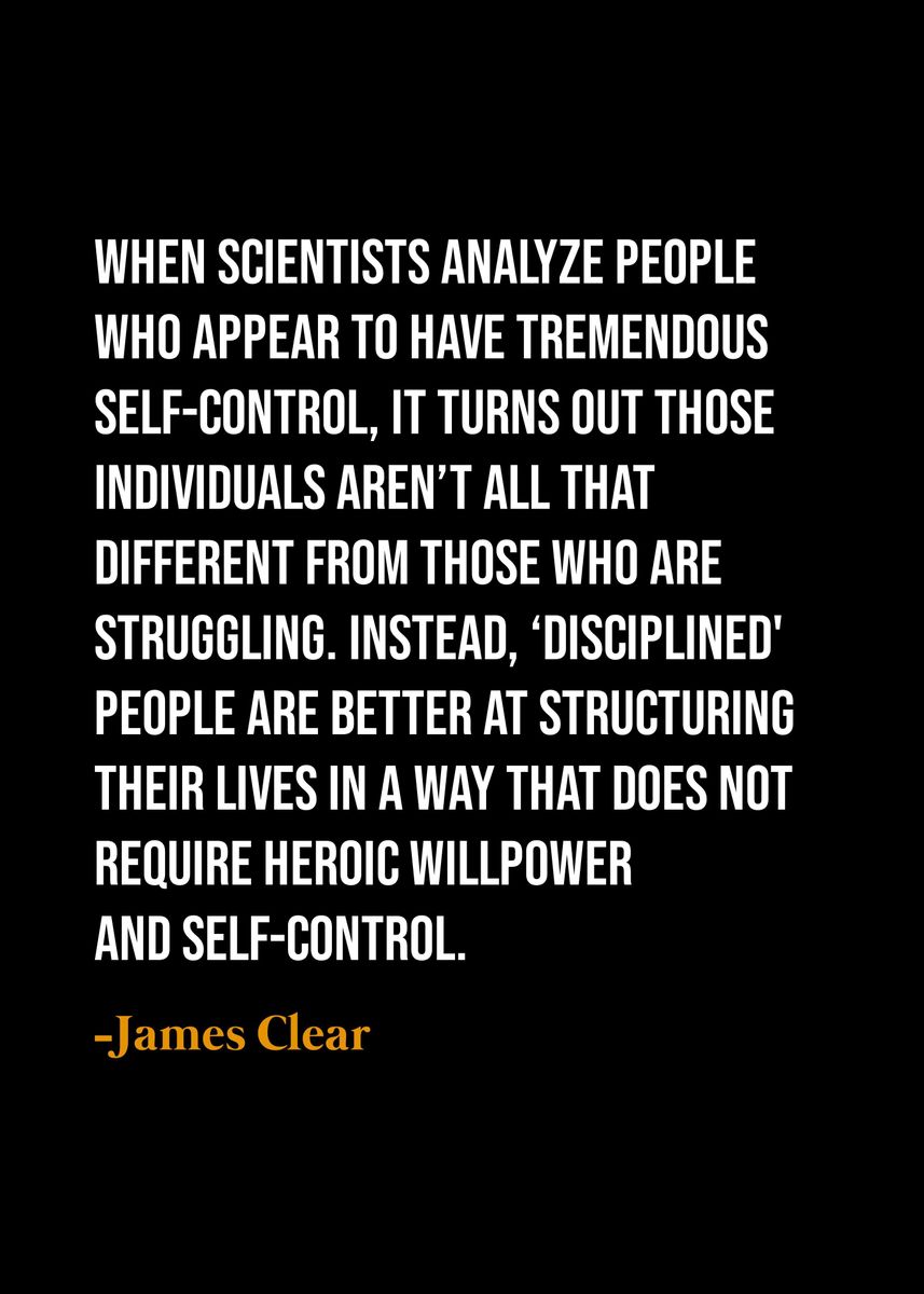 'James Clear quotes ' Poster, picture, metal print, paint by Quotes ...