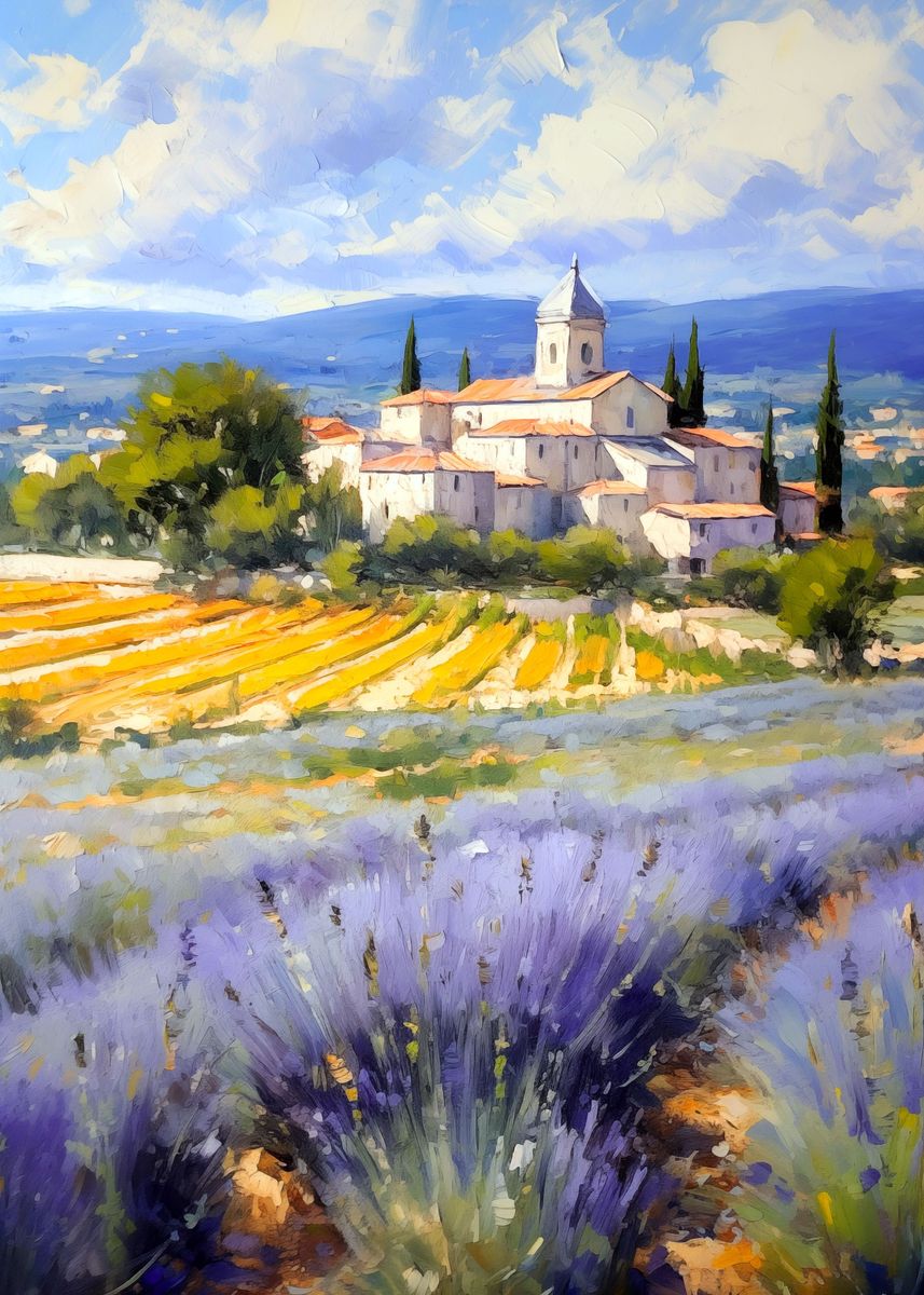 'Magnificent Provence' Poster, picture, metal print, paint by ...