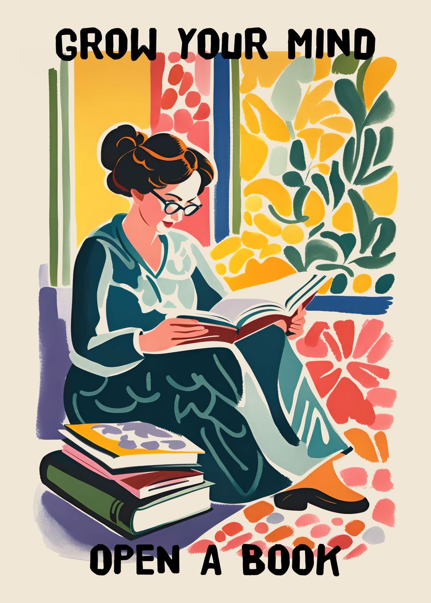 'Literary Quote Poster' Poster, picture, metal print, paint by ...