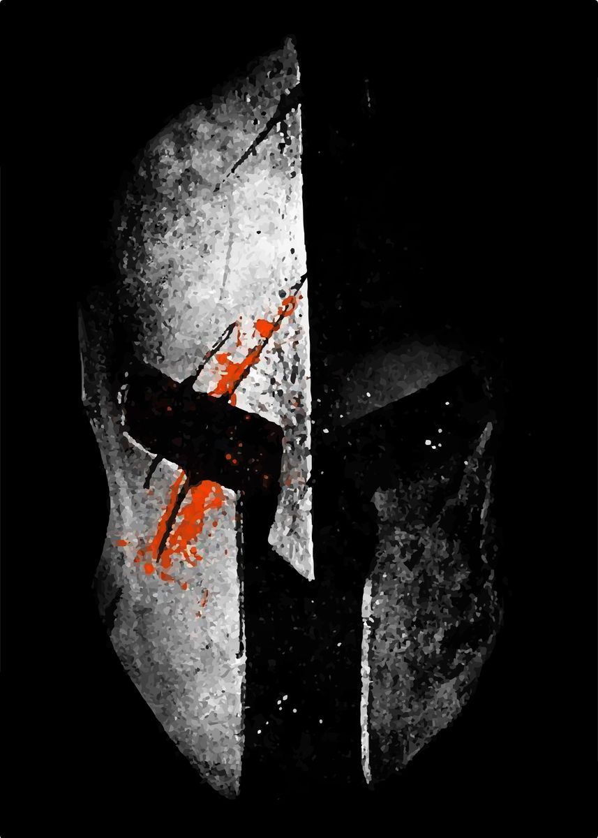 'Spartan Helmet' Poster, picture, metal print, paint by benyok 86 ...