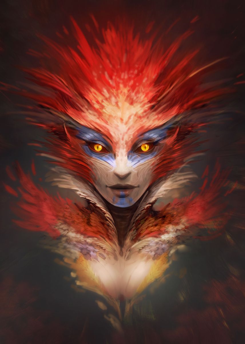 'Harpy portrait' Poster, picture, metal print, paint by Yasen Stoilov ...