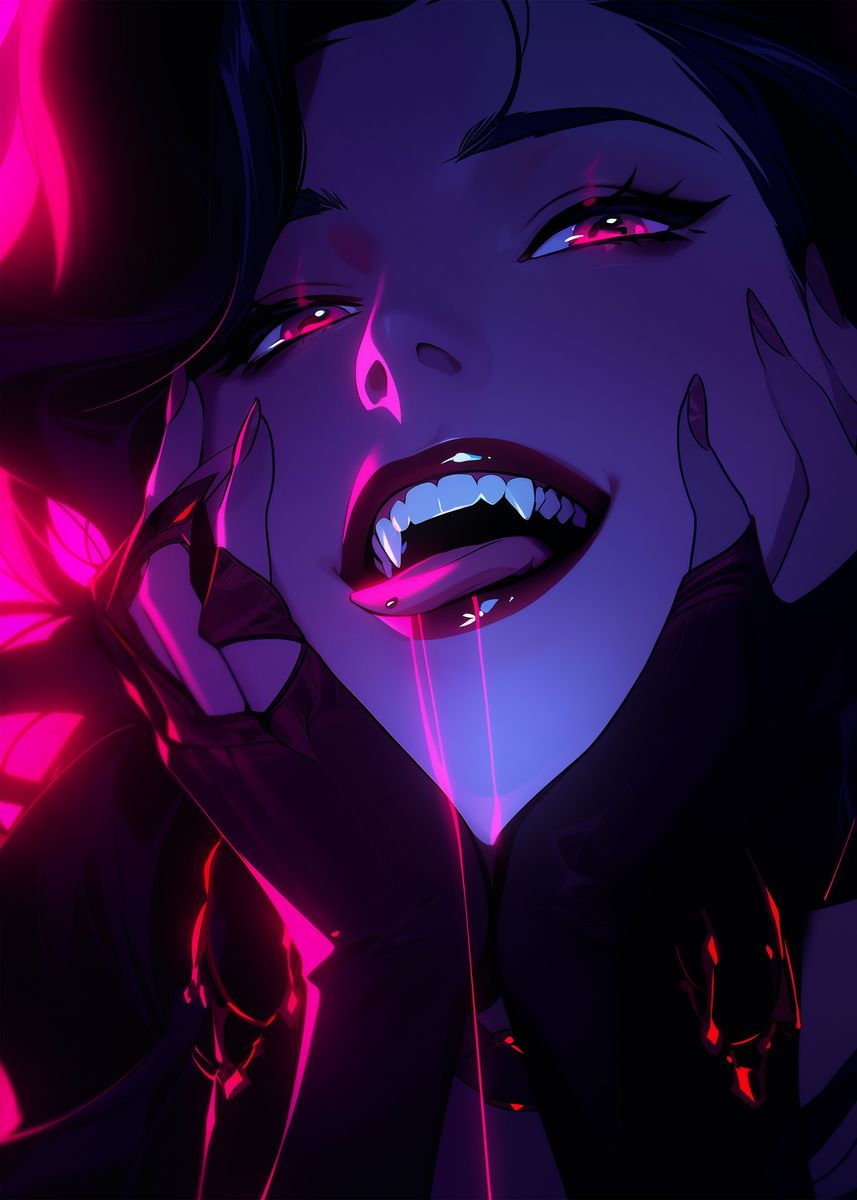 'Neon is back' Poster, picture, metal print, paint by ...