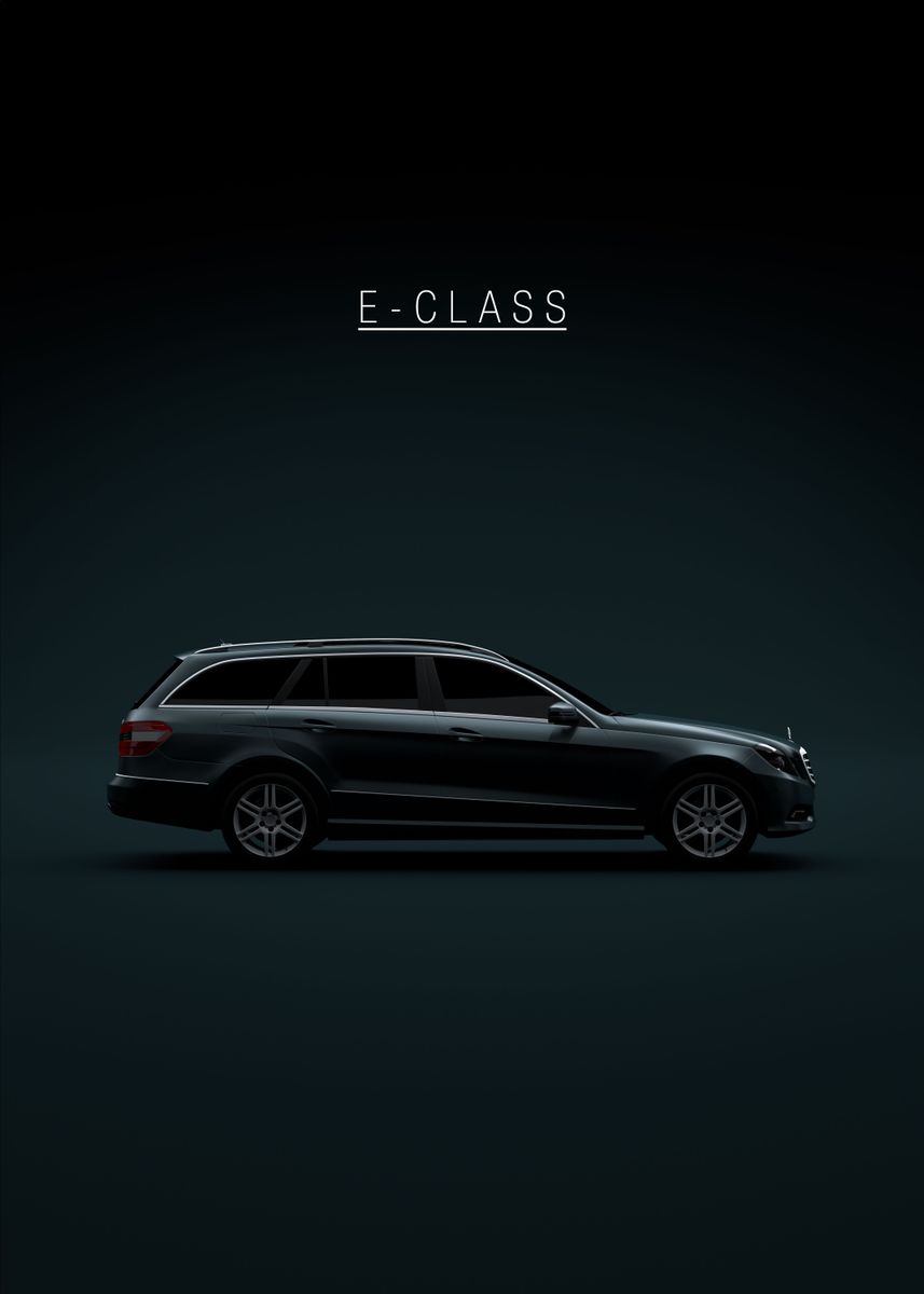 'Merc E Class Estate 2010 ' Poster, picture, metal print, paint by 21 ...