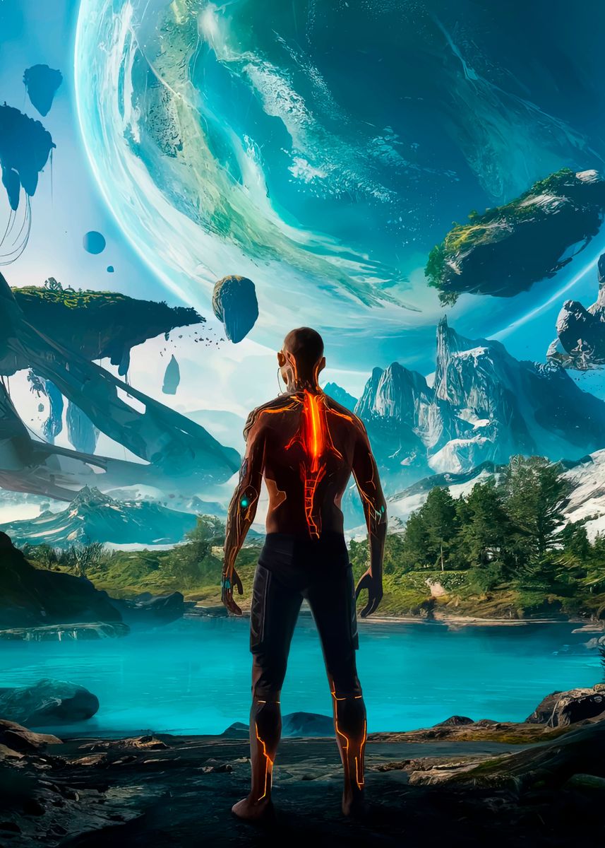 'Galactic Wanderer' Poster, picture, metal print, paint by James Garcia ...