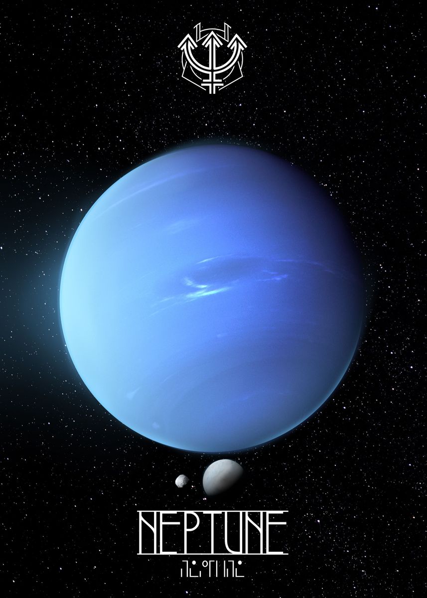 'Neptune Planet' Poster, picture, metal print, paint by Geometrical ...