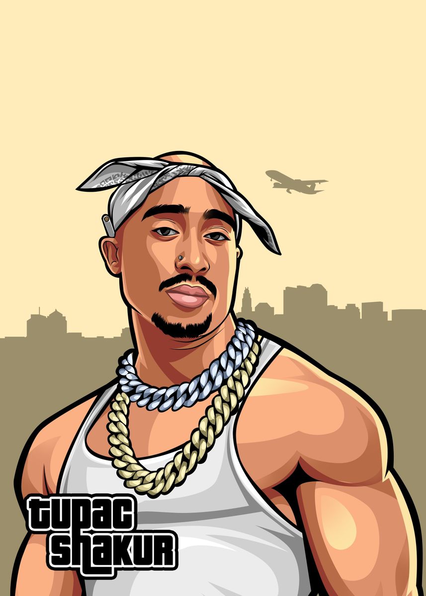 'tupac shakur' Poster, picture, metal print, paint by capture art ...