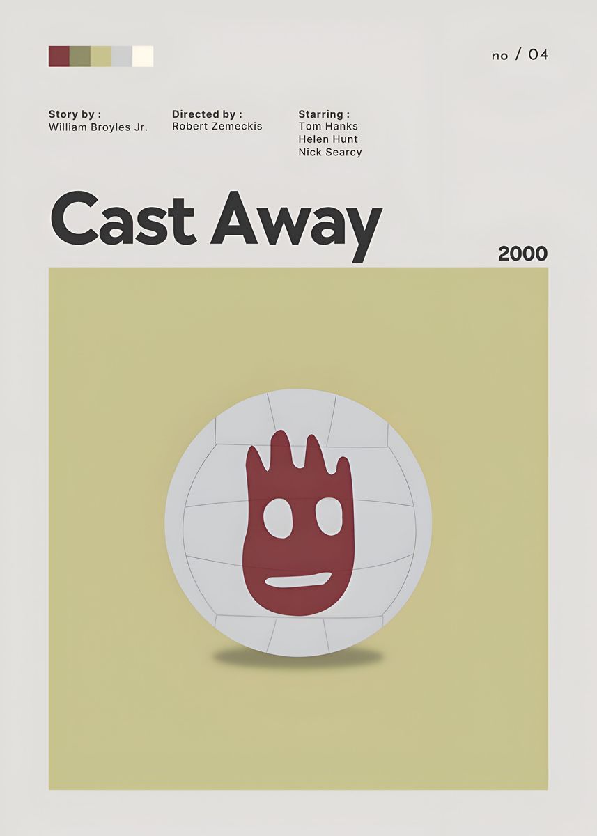 'Cast Away Movie Poster' Poster, picture, metal print, paint by Yudha ...