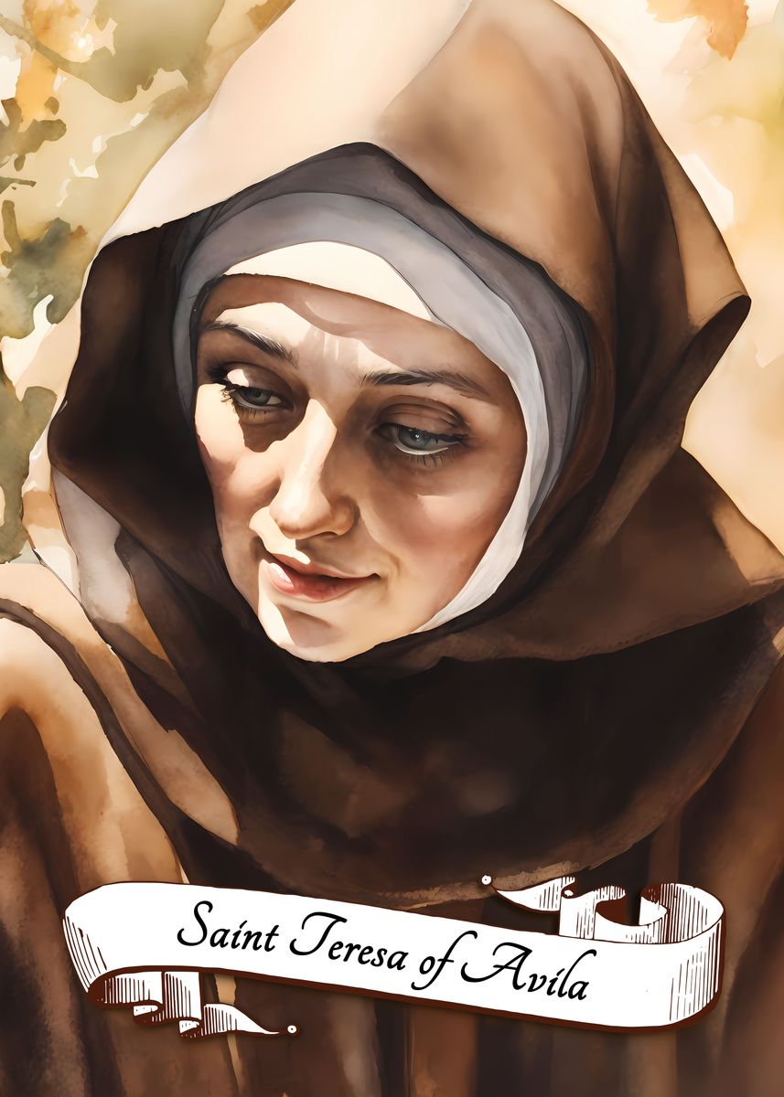 'Saint Teresa of Avila' Poster, picture, metal print, paint by Jamestar ...