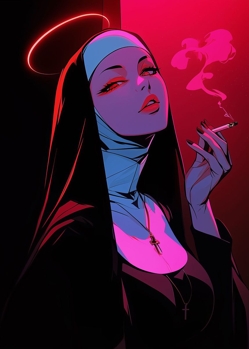 'IDGAF' Poster, picture, metal print, paint by MelancholyMachinations ...