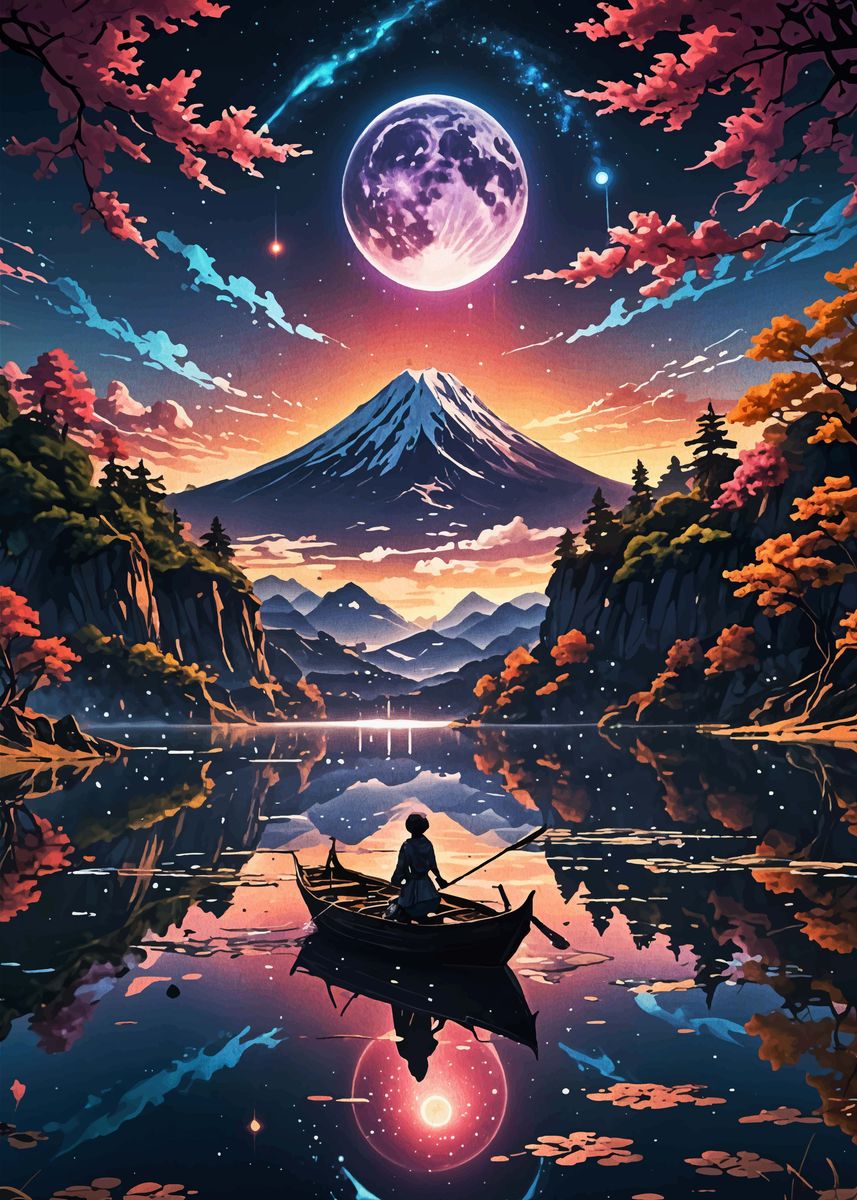 'japanese cherry blossom ' Poster, picture, metal print, paint by ...