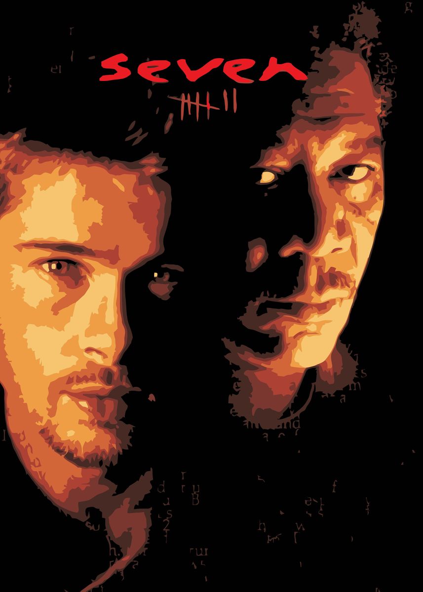 'Seven Movie Art' Poster, picture, metal print, paint by Levi Sensei ...