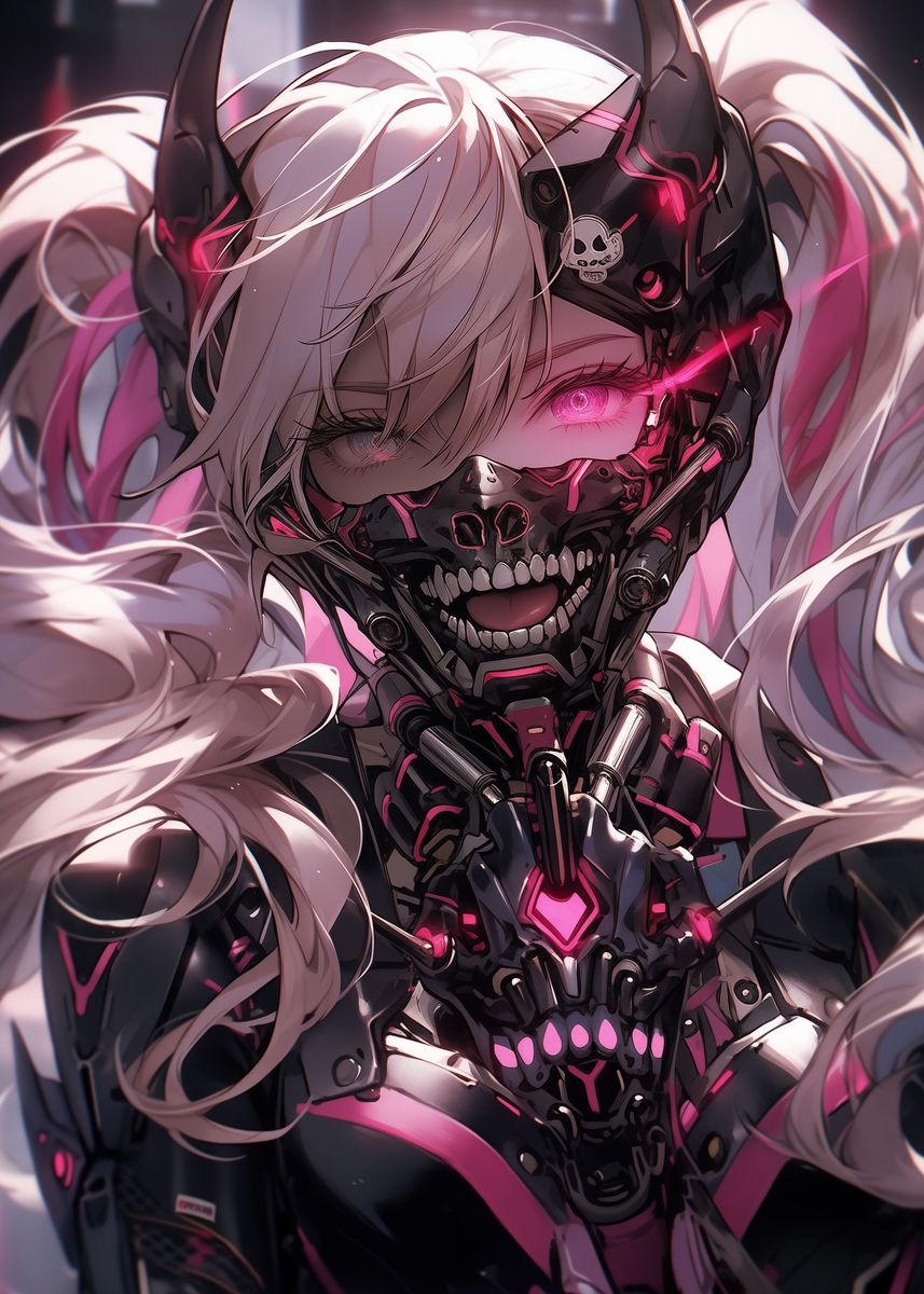 'Anime Futuristic Style' Poster, picture, metal print, paint by David ...