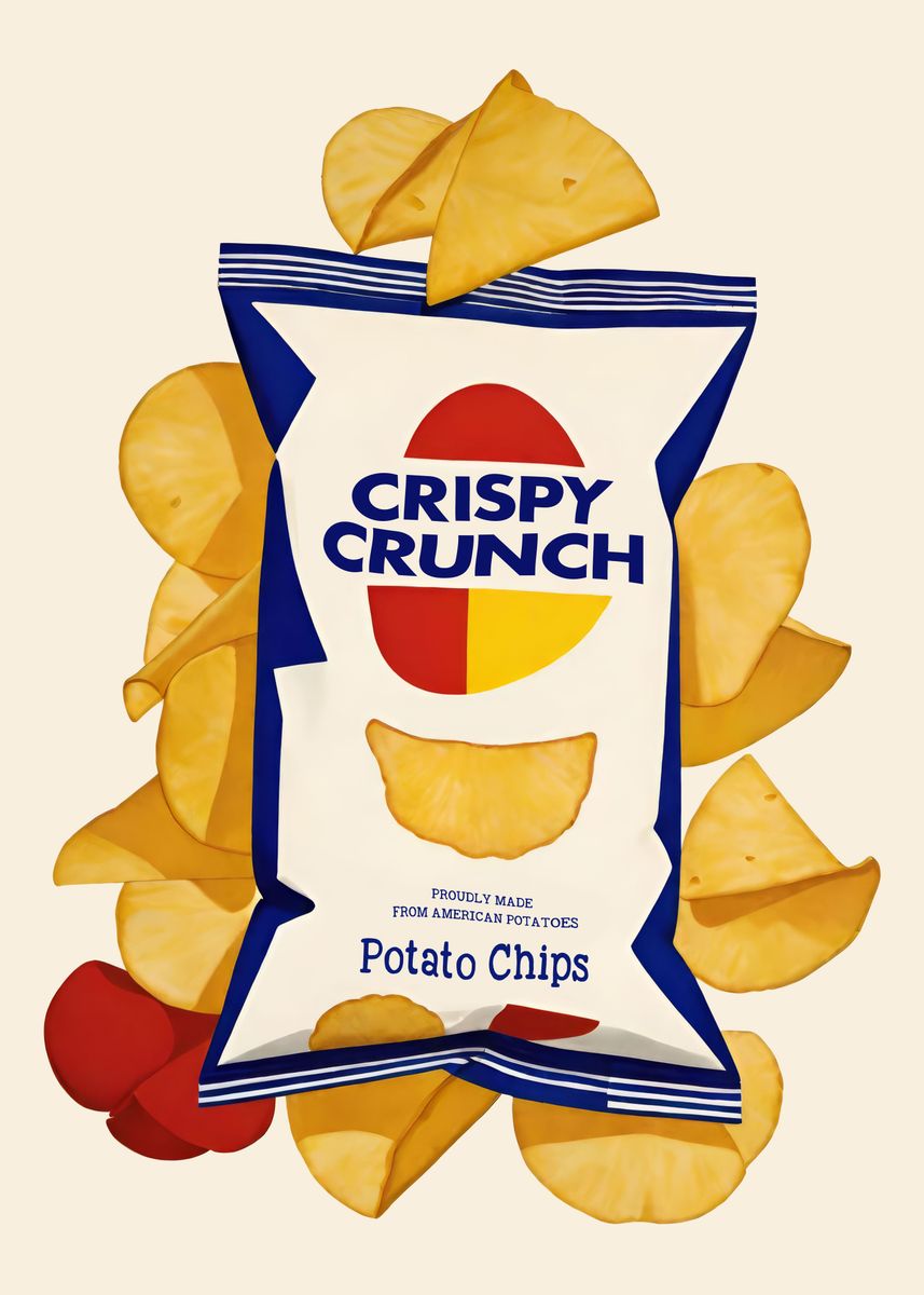 'Crispy Crunch Pop Art' Poster, picture, metal print, paint by ...