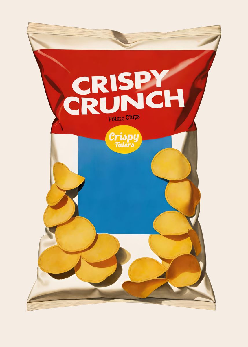 'Crispy Crunch Pop Art' Poster, picture, metal print, paint by ...