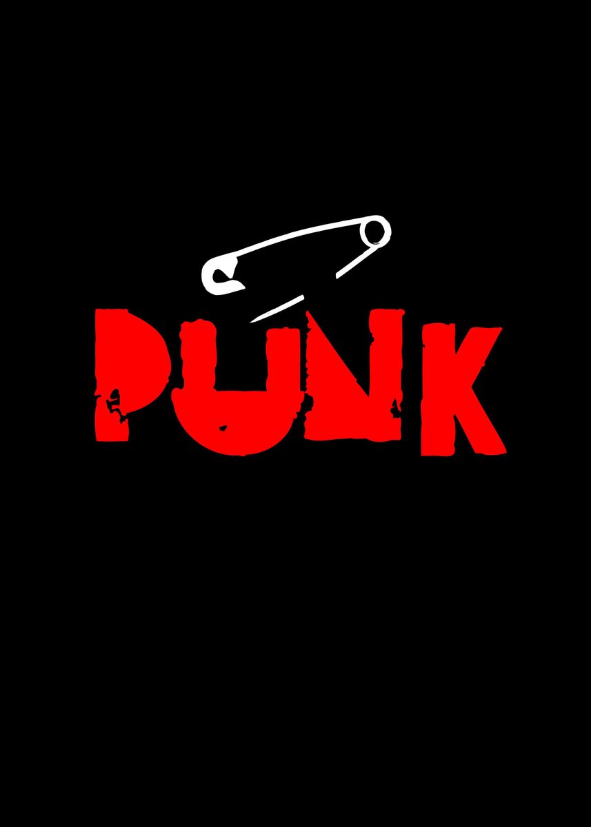 'Punk pin' Poster, picture, metal print, paint by BlackLineWhite Art ...