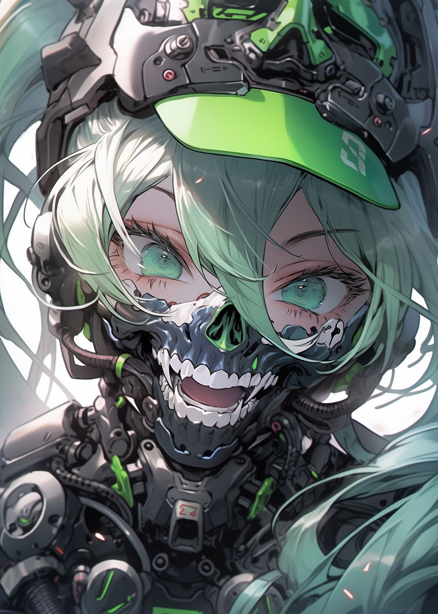 'Anime Futuristic Style' Poster, picture, metal print, paint by David ...