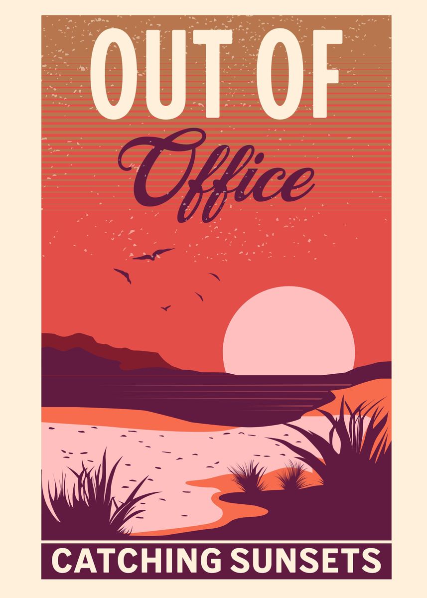 'Out of Office ' Poster, picture, metal print, paint by Le Hong Hanh ...