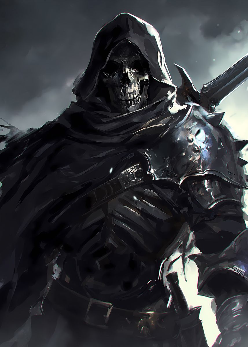 'skull villian' Poster, picture, metal print, paint by SACSAFON ...