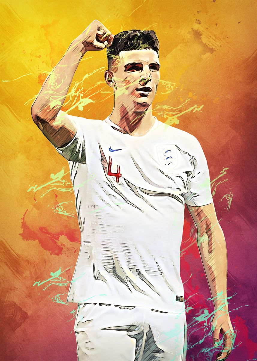 'Declan Rice' Poster, picture, metal print, paint by WillardRenner ...