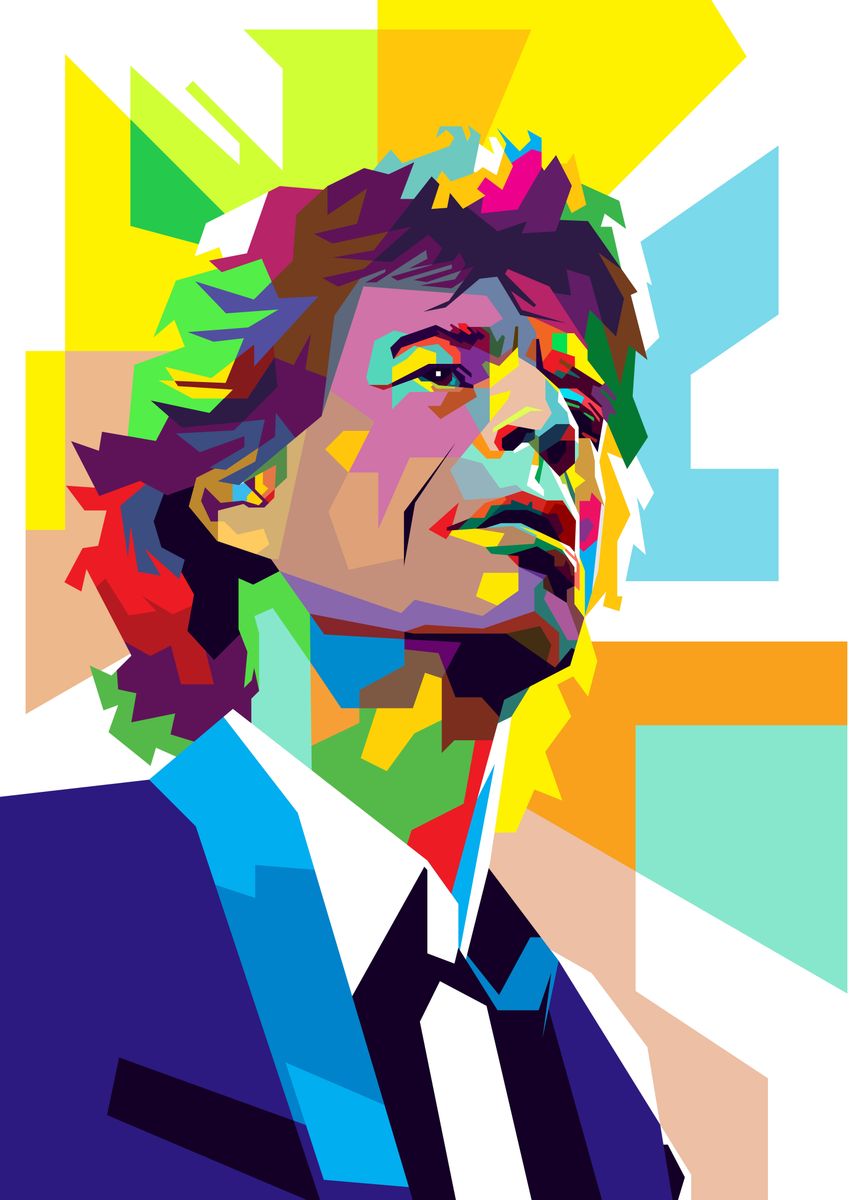 'Moves like Jagger' Poster, picture, metal print, paint by fariz ...