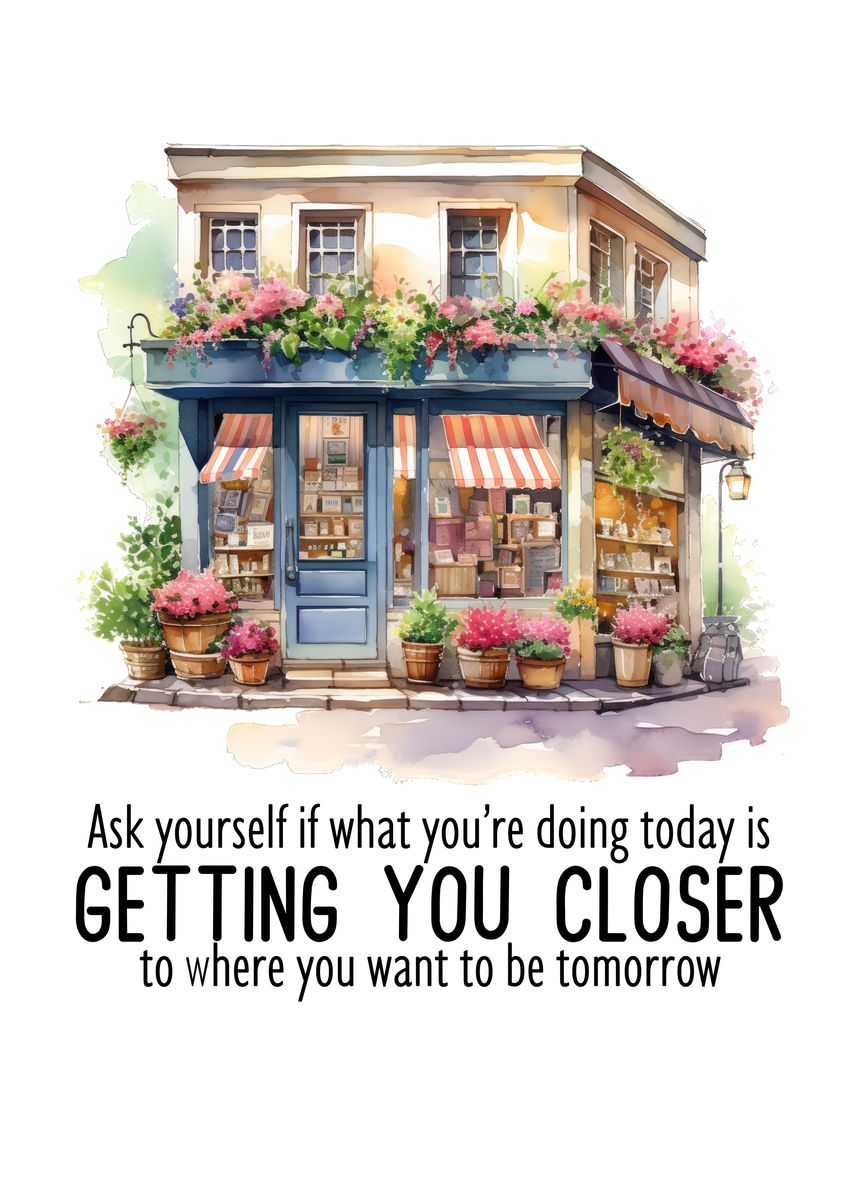 'Getting you closer' Poster, picture, metal print, paint by Juliana RW ...