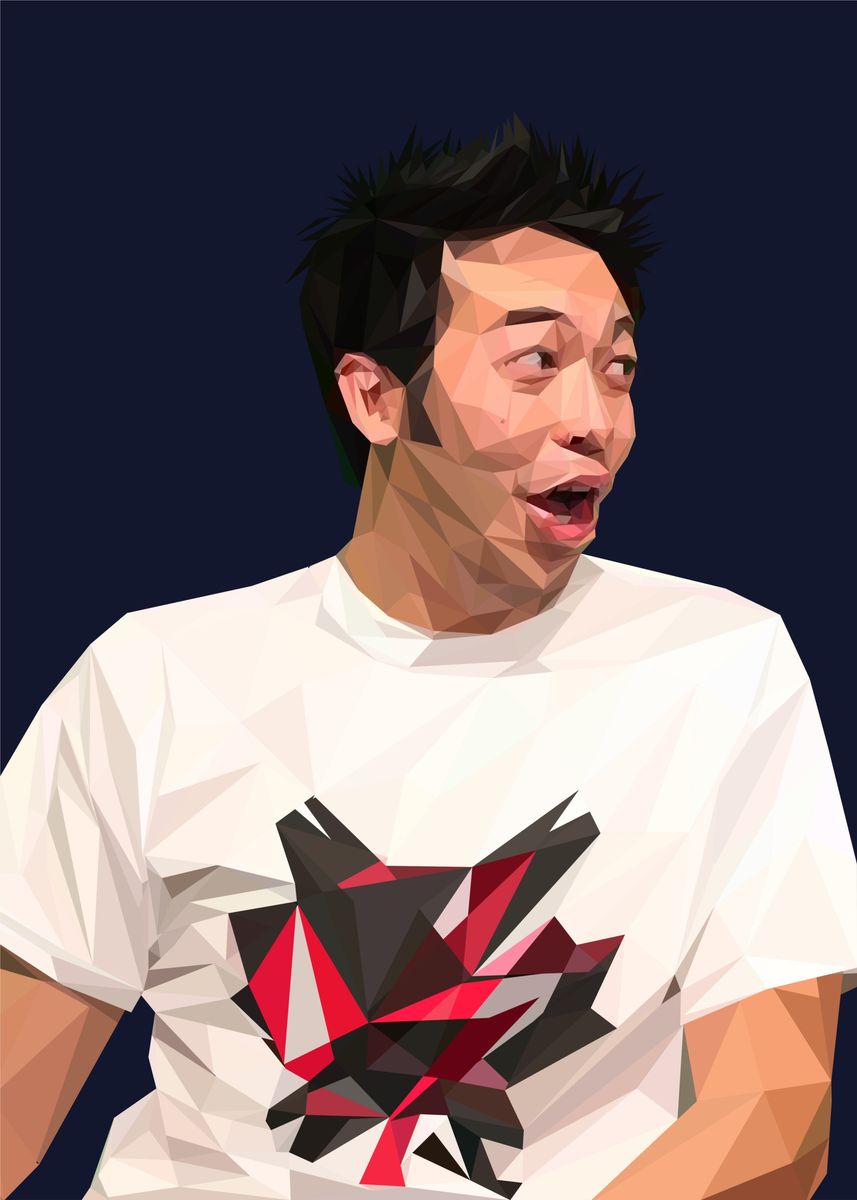 'pog champ meme' Poster, picture, metal print, paint by Lowpoly Posters ...