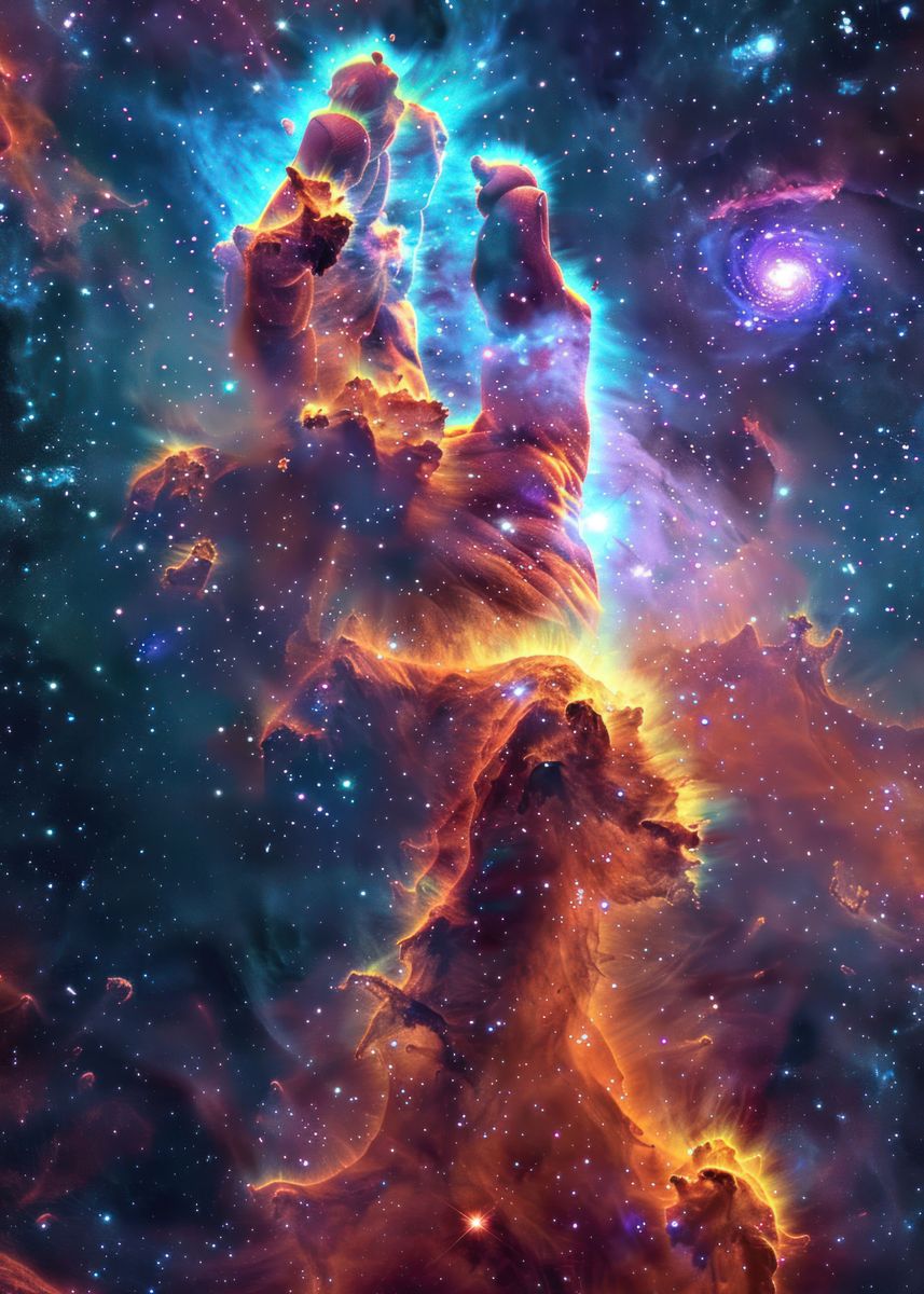 'Cosmic Hand of Creation' Poster, picture, metal print, paint by ...