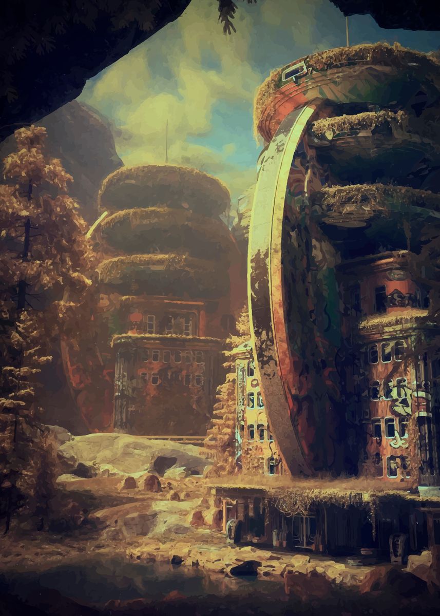 'rust and shoot' Poster, picture, metal print, paint by Blessing ...