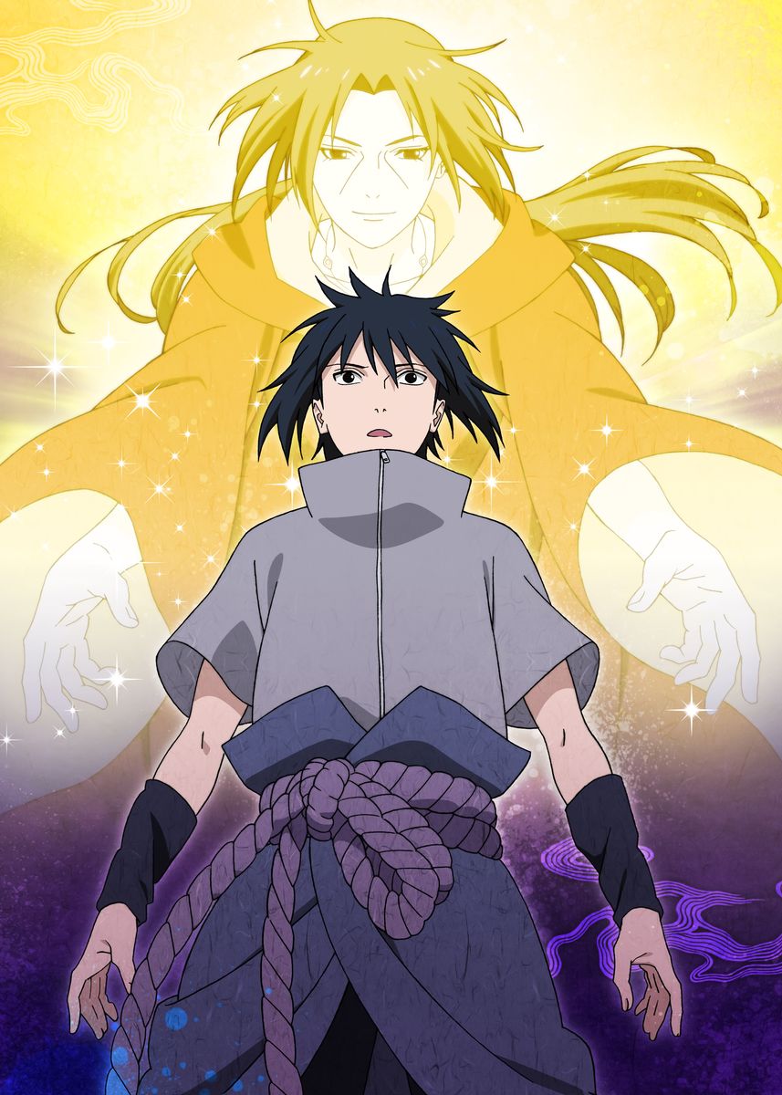 'Sasuke and Itachi's Vision' Poster, picture, metal print, paint by ...