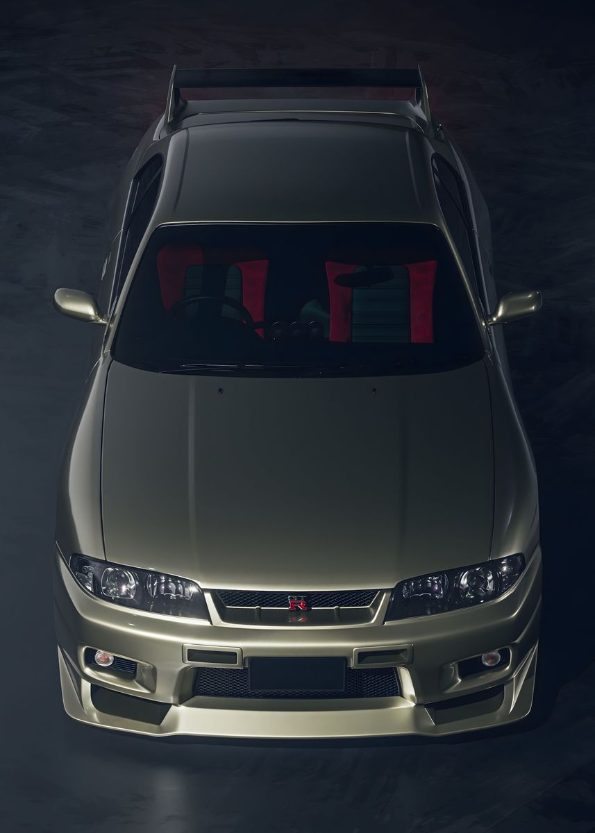 'Nissan Skyline GTR R33' Poster, picture, metal print, paint by Nex ...