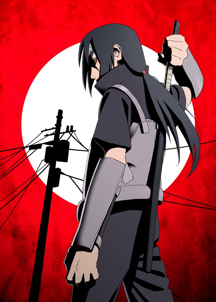 'Itachi Uchiha' Poster, picture, metal print, paint by Naruto | Displate