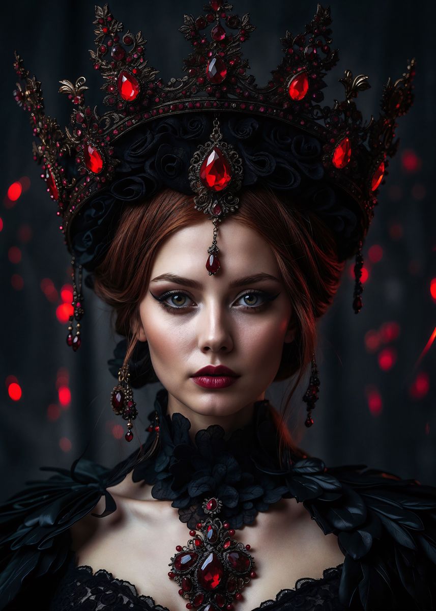 'Lilith Queen of Hell' Poster, picture, metal print, paint by ...