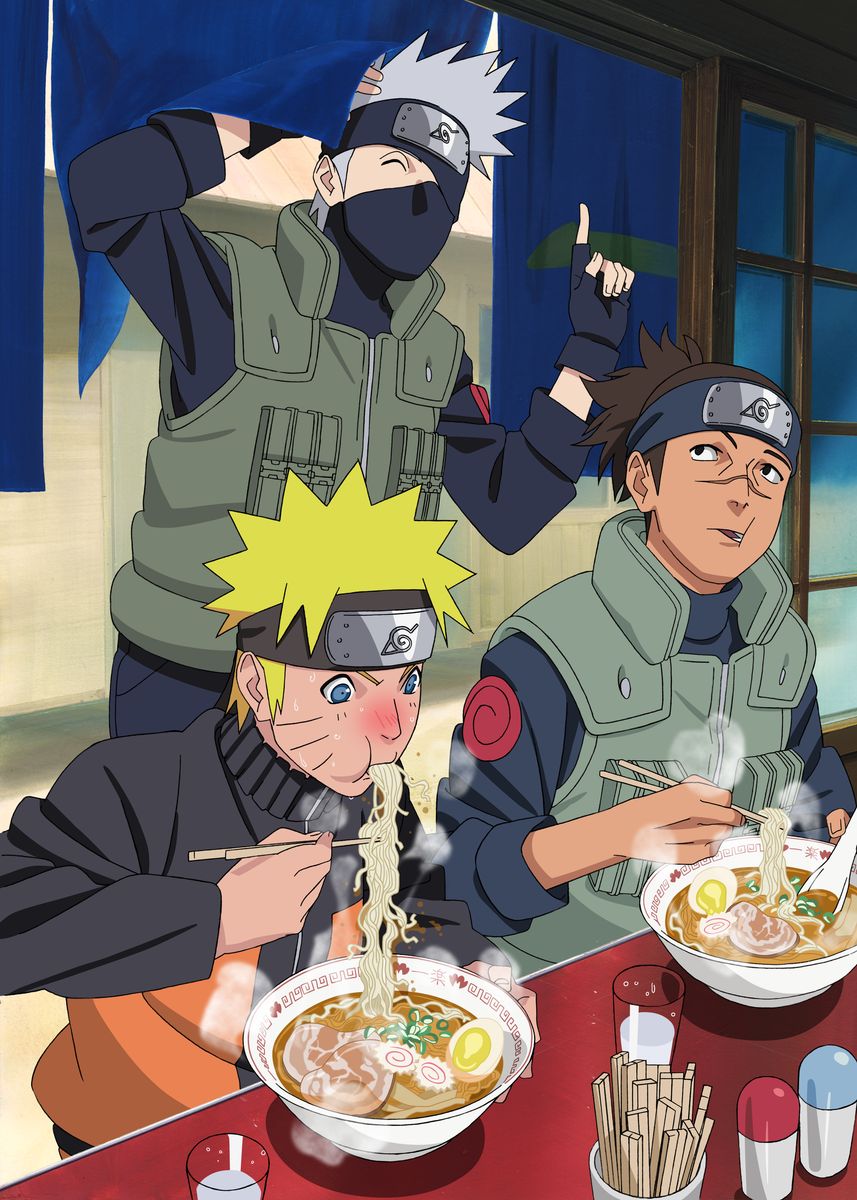 'Ramen' Poster, picture, metal print, paint by Naruto | Displate