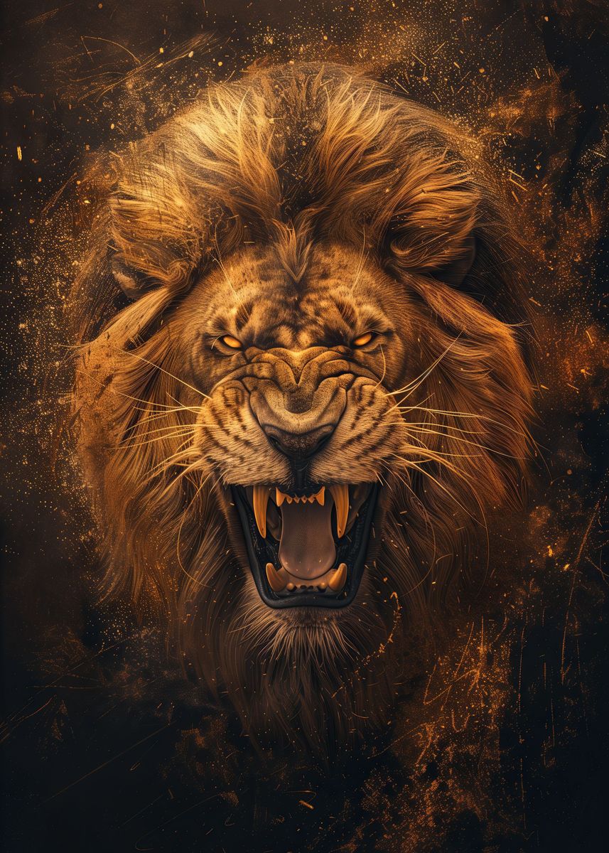 'The Superior Lion King' Poster, picture, metal print, paint by ...