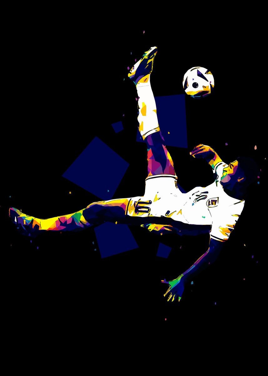 'Bellingham Bicycle Kick' Poster, picture, metal print, paint by MASTER ...