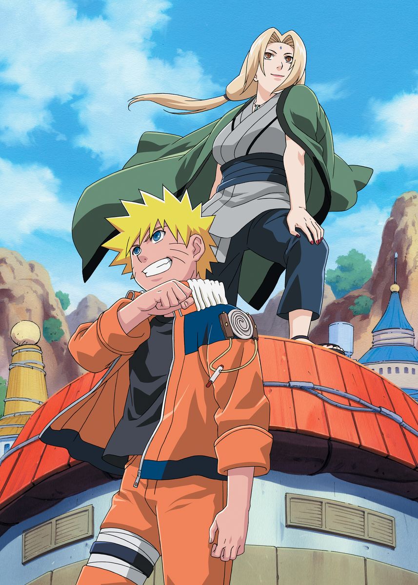 'Naruto and Tsunade' Poster, picture, metal print, paint by Naruto ...