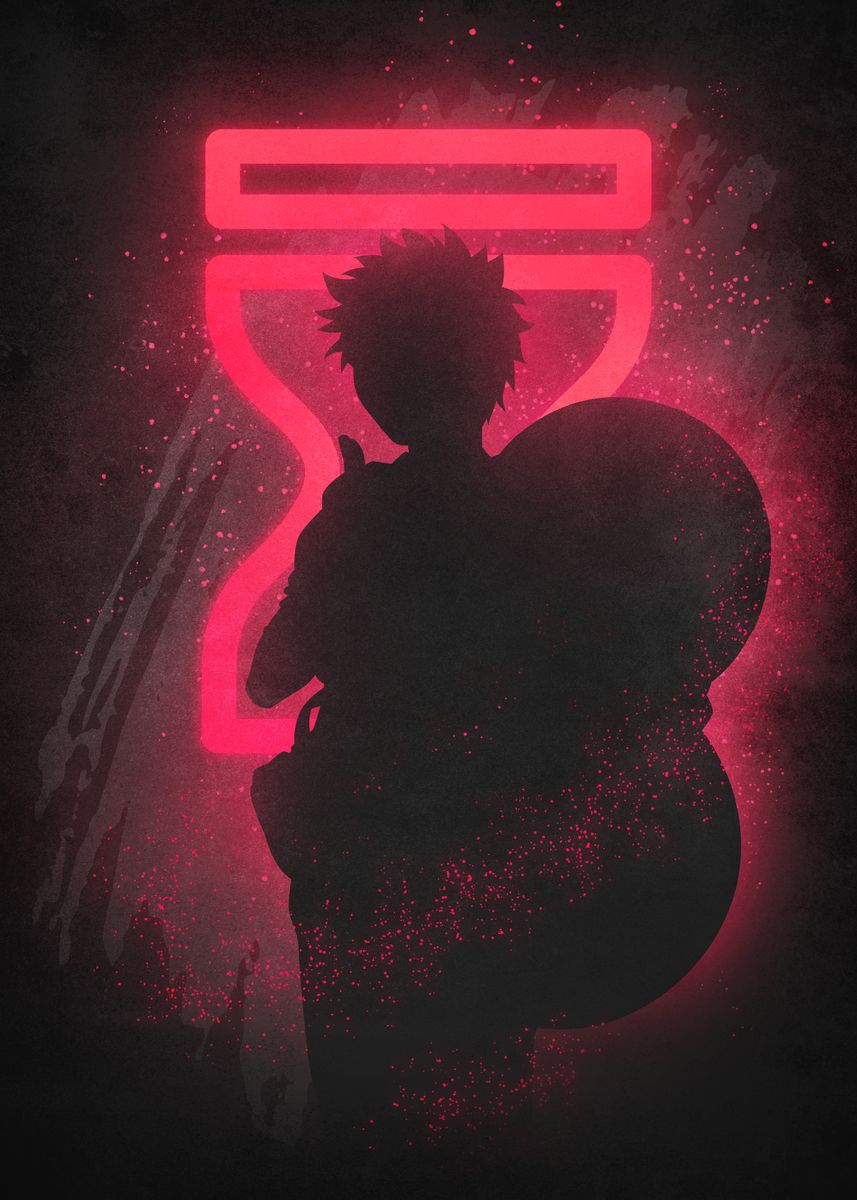 'Gaara' Poster, picture, metal print, paint by Naruto | Displate